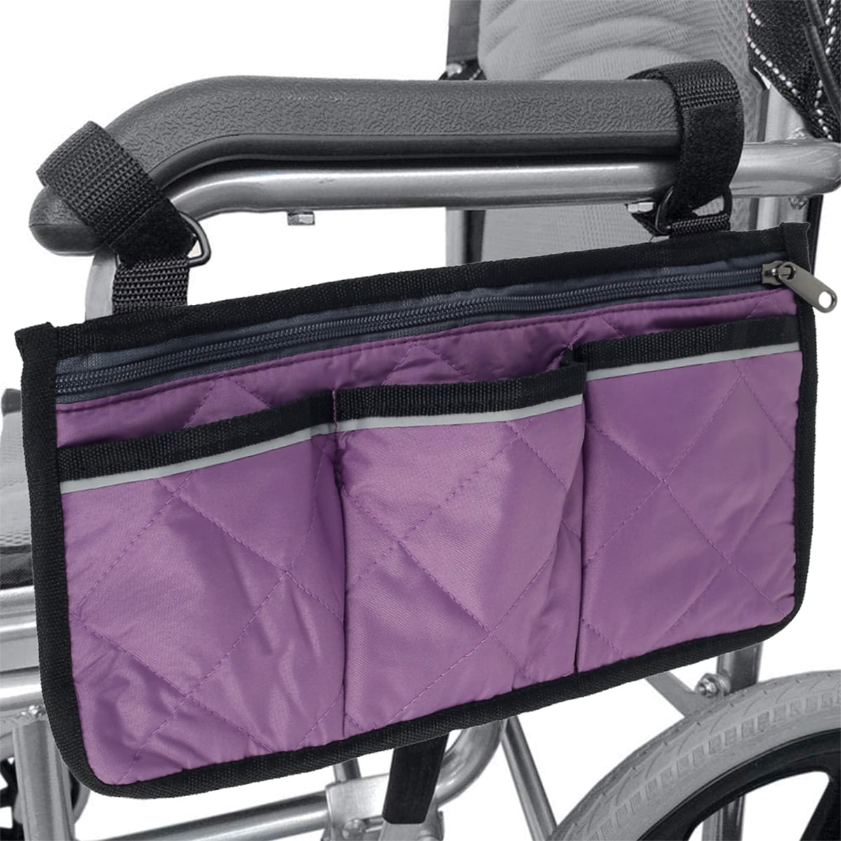 Ghopy Wheelchair Side Organizer Storage Bag, Side Bags to Hang on Side ...