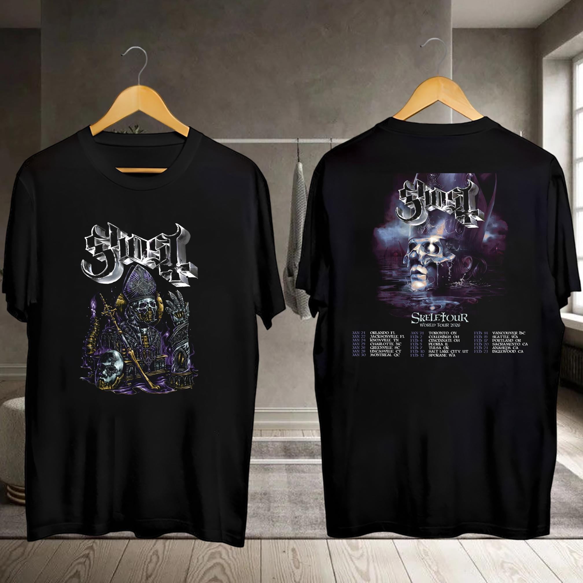 Ghost 90s Vintage Shirt, Ghost Band 2026 Tour Shirt, 2026 Ghost ...