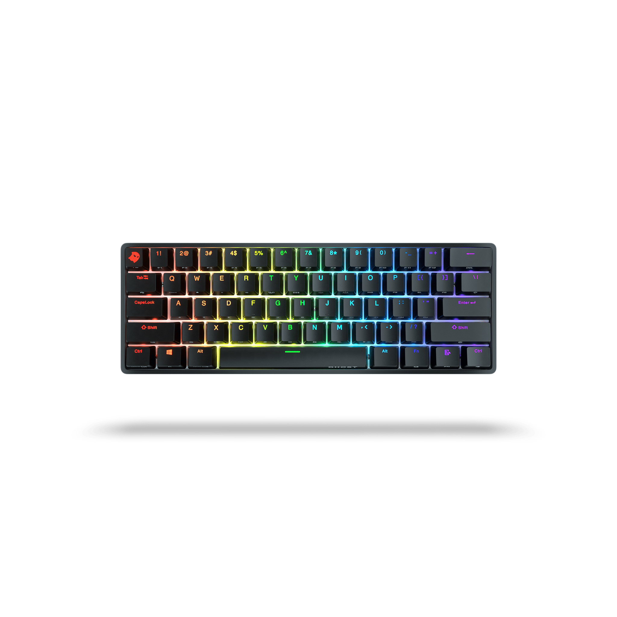 Ghost A1 - Aluminum Wireless Keyboard Black Cherry MX Brown (Soft Click ...