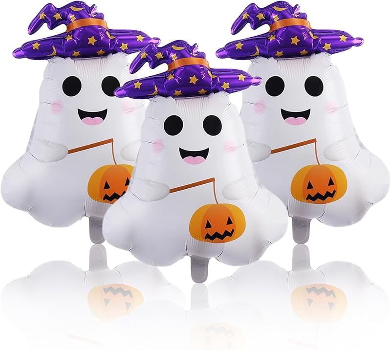 Ghost Balloons Halloween Balloons Self Standing Hat Ghost Balloons for ...