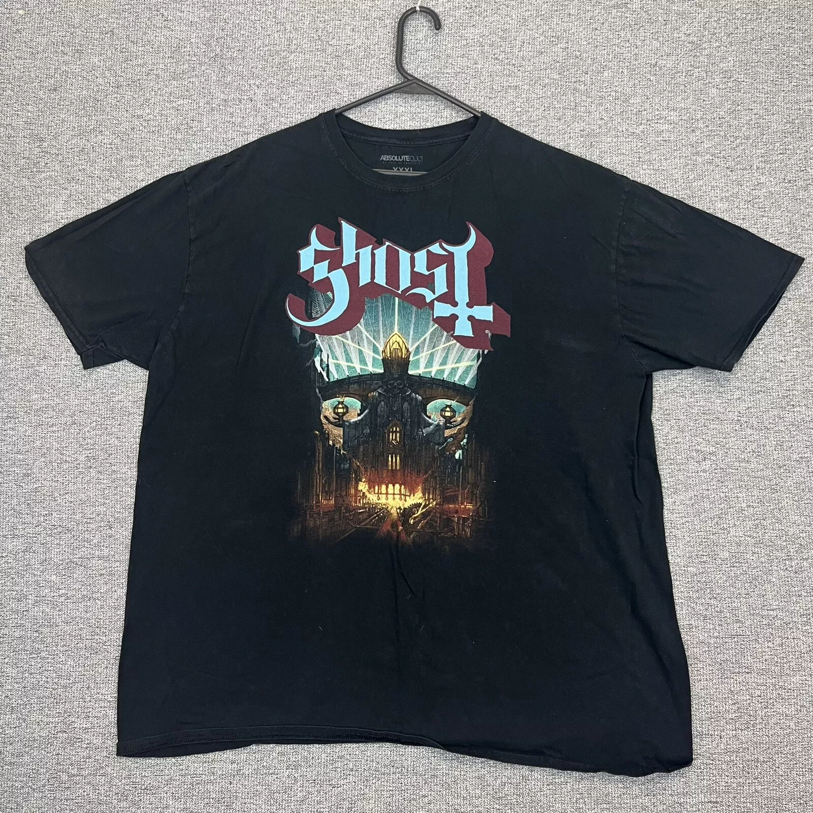 Ghost Band Papa Skull T-Shirt Rock Absolute Cult England Size S-4XL Hot ...