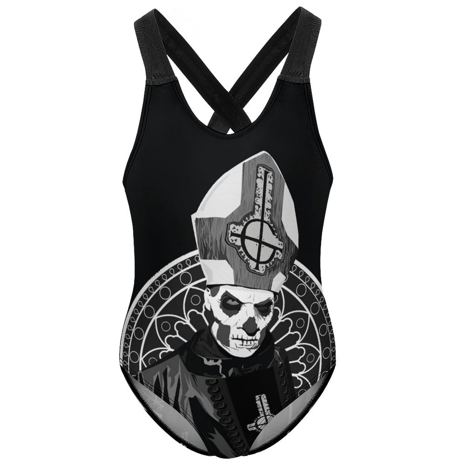 Ghost Band Rock Children's One-piece Swimsuit Summer Girl's Swimming ...