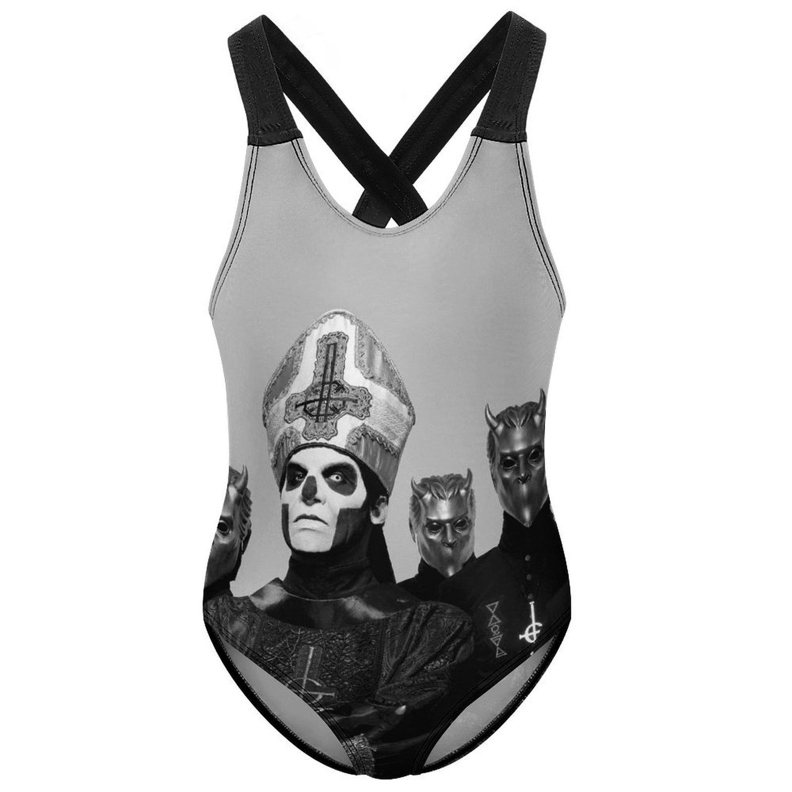 Ghost Band Singers Children's One-piece Swimsuit Summer Girl's Swimming ...