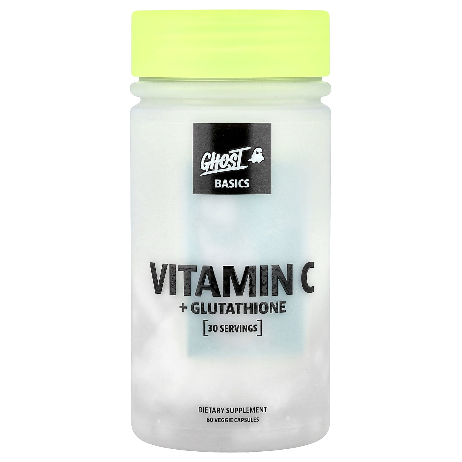Ghost Basics, Vitamin C + Glutathione, 60 Veggie Capsules - Walmart.com