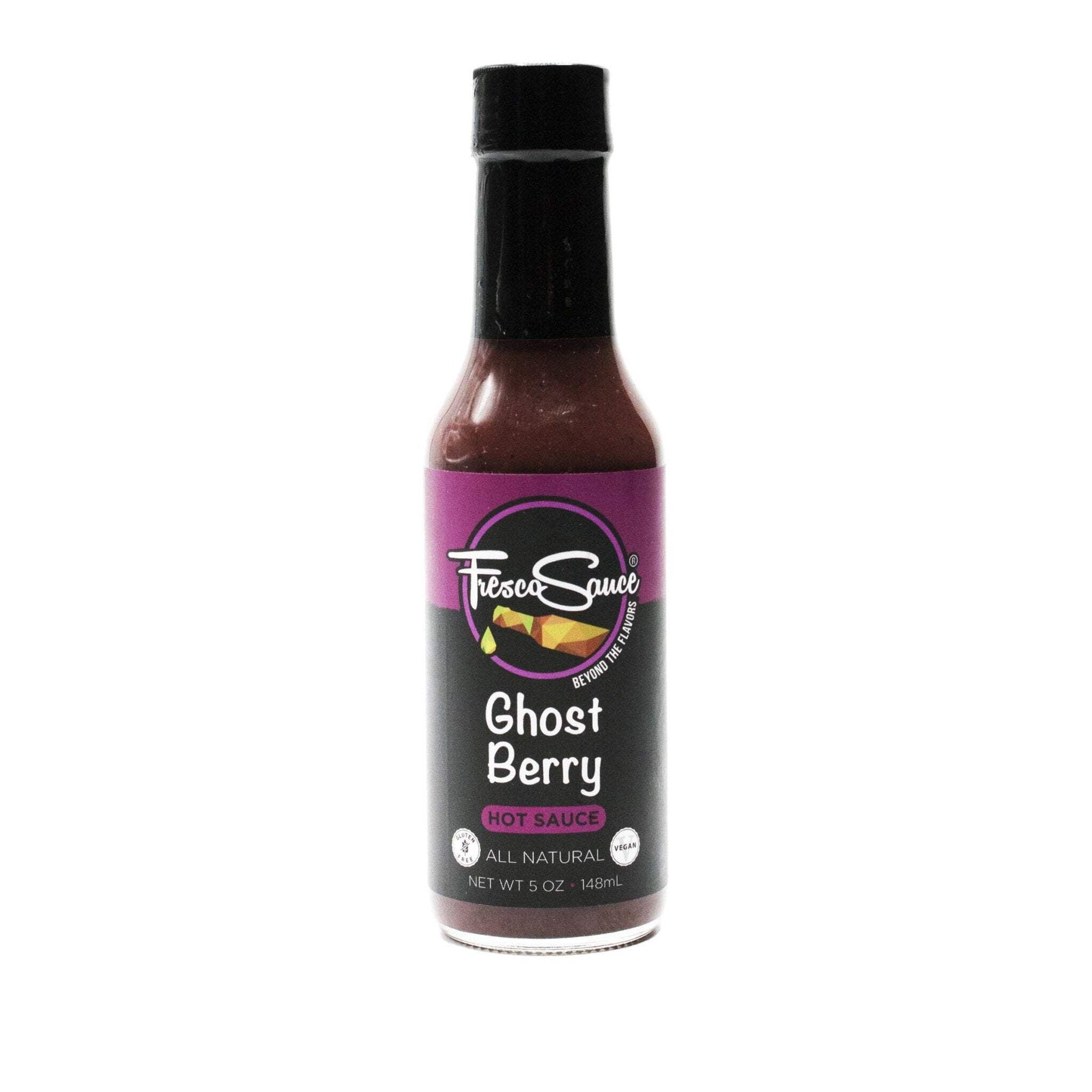 Ghost Berry Hot Sauce by Fresco Sauce - Ghost Pepper - Black Berry ...