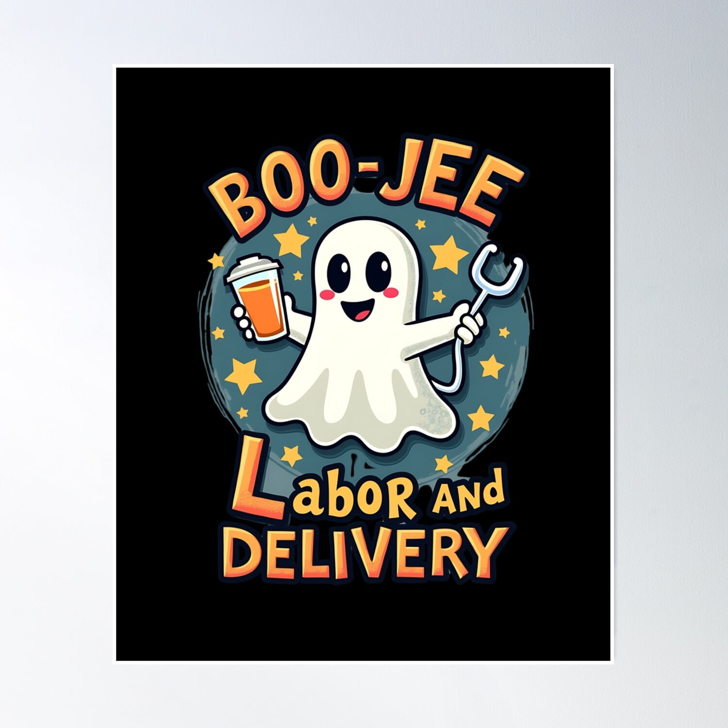 Ghost "Boo-Jee" Labor And Delivery Halloween Tee – Fun And Spooky For ...