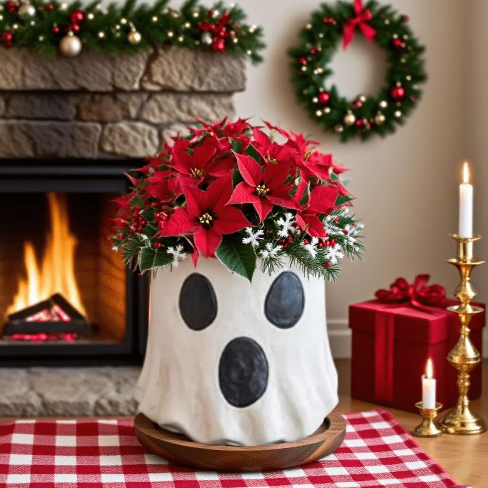 Ghost Bucket Decor, Ghost Vase, Ghost Planter Pot, Ghost Bucket Vase ...