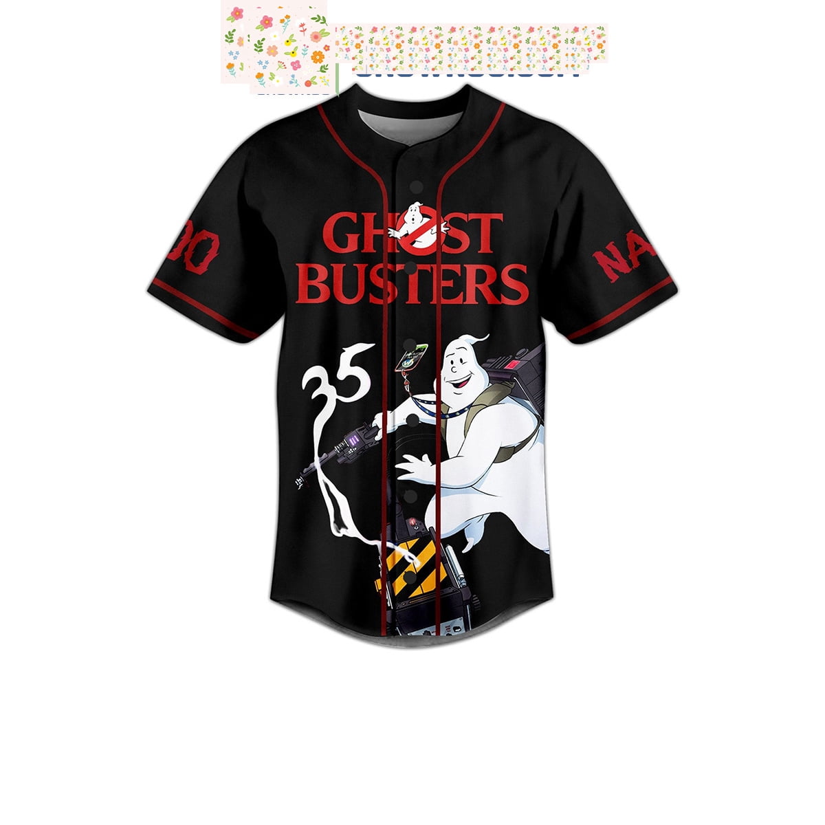 Ghost Busters Born To Be Bad Personalized Baseball Jersey - Walmart.com