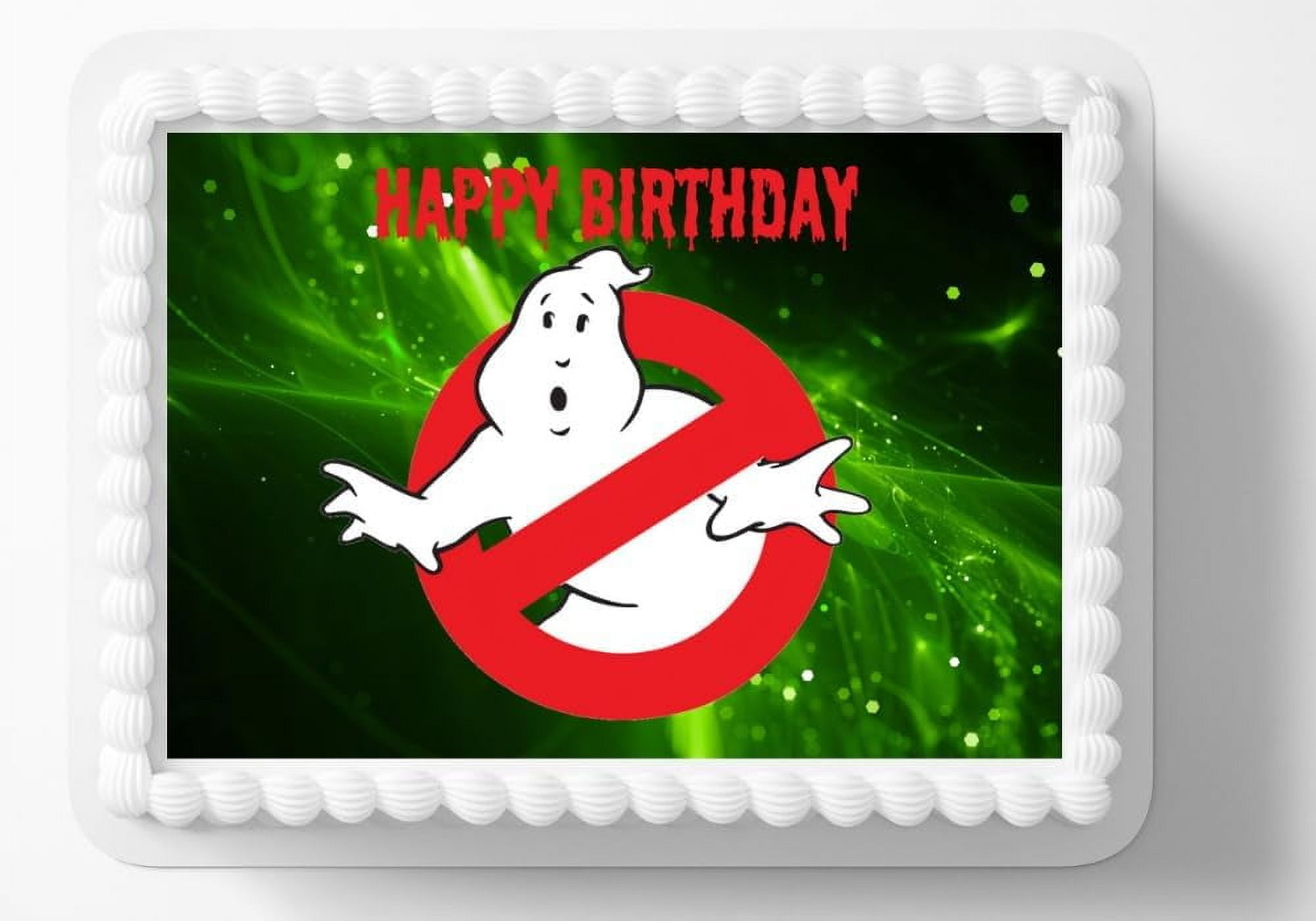 Ghost Busters Edible Image Birthday Cake Topper Edible Cake Toppers ...