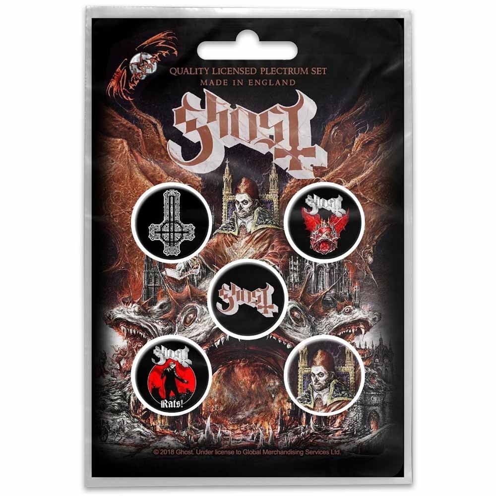 Ghost Button Badge Set (Set of 5) - Walmart.com
