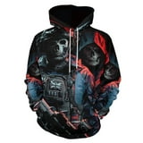 Ghost Call of Duty Mobile Casual Hoodie Jacket Hooded Long Sleeves ...