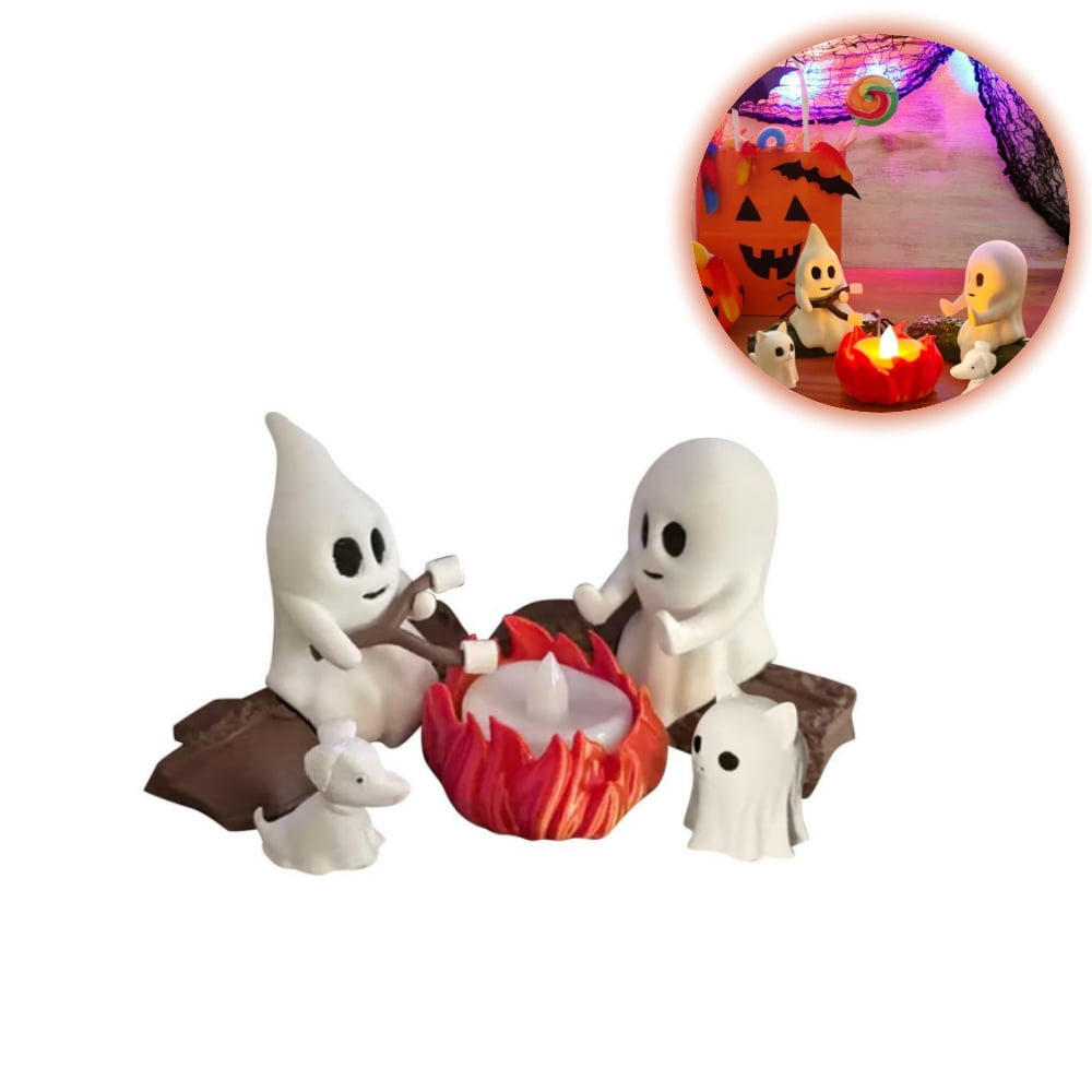 Ghost Campfire Figure Ghost Campfire Gathering, 3D Ghost Campfire ...