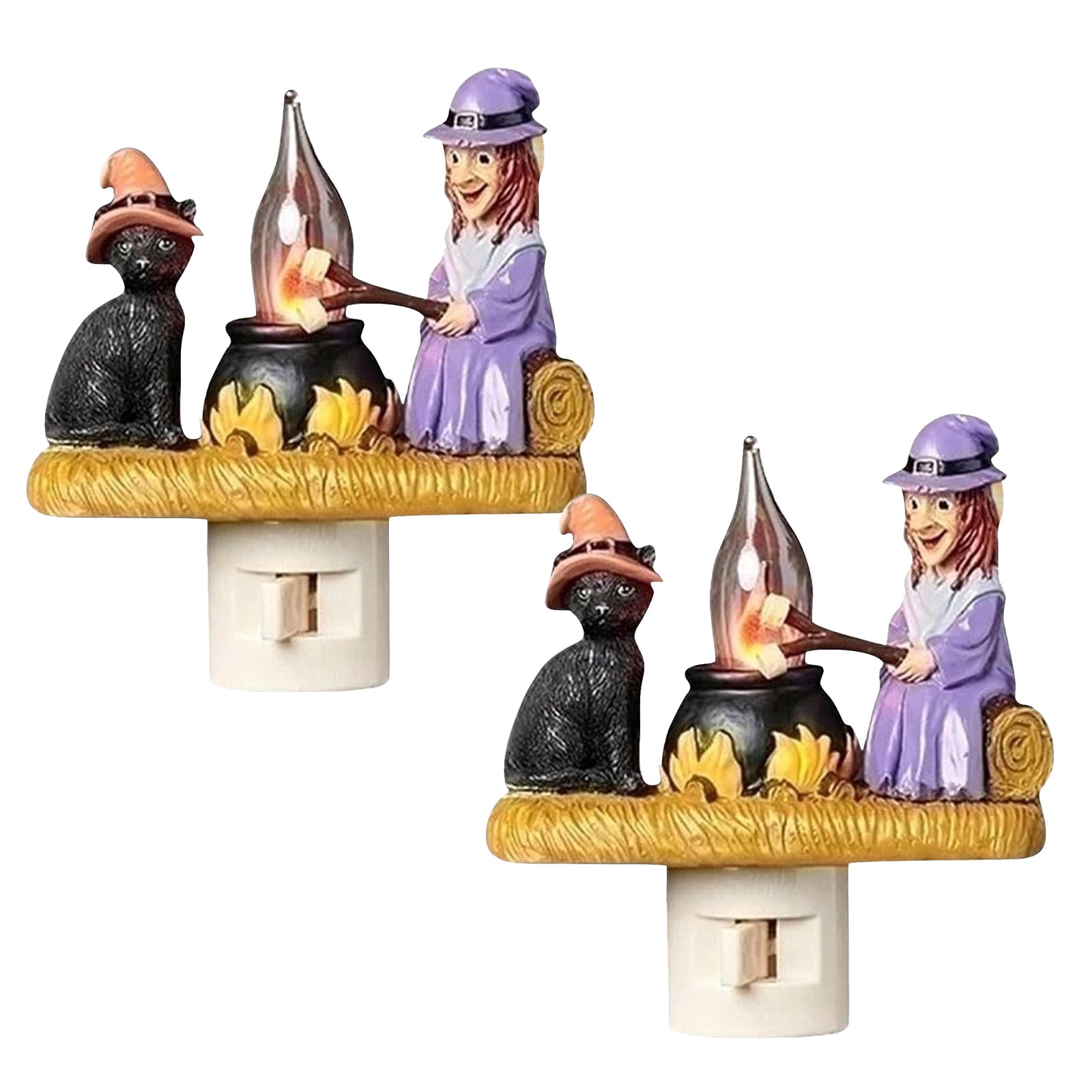 Ghost Campfire Fireplace Nightlight, 3D LED Ghost Roasting Marshmallows ...