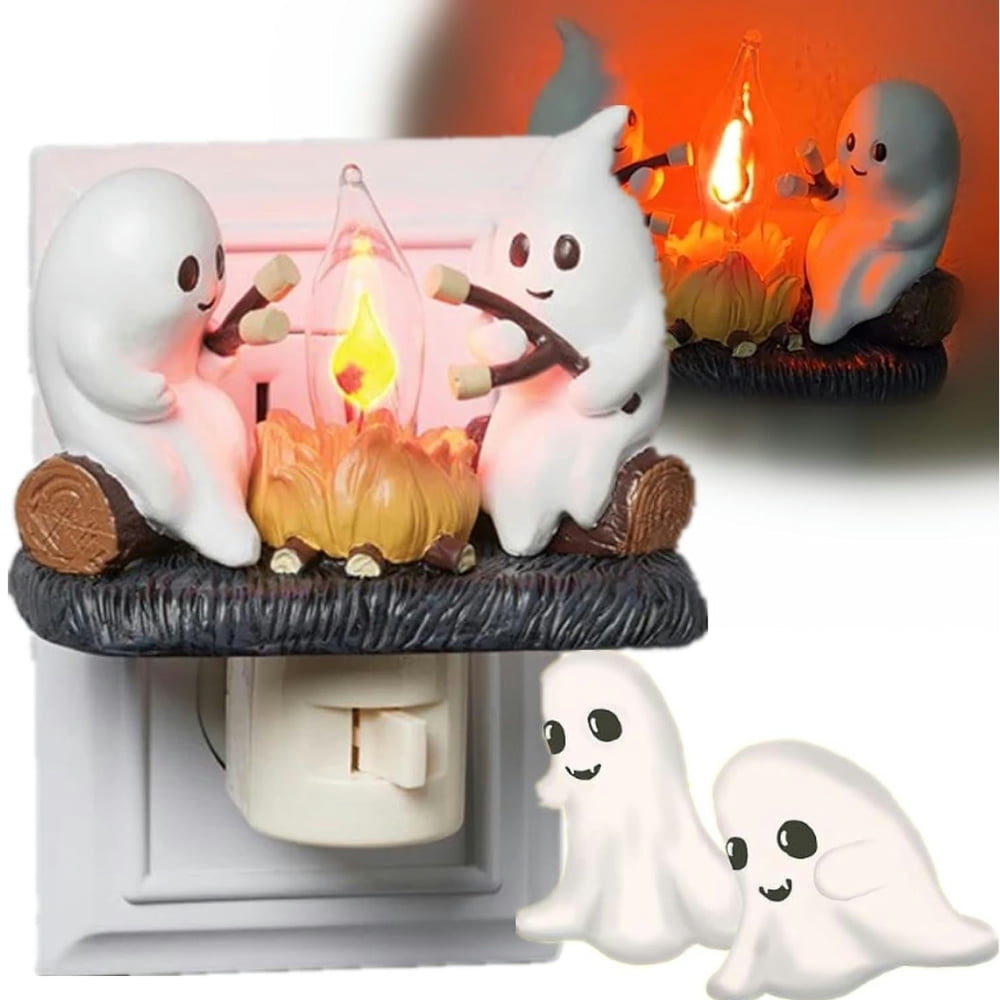 Ghost Campfire Flickering Night Light, 2025 New Ghosts Campfire Flicker ...