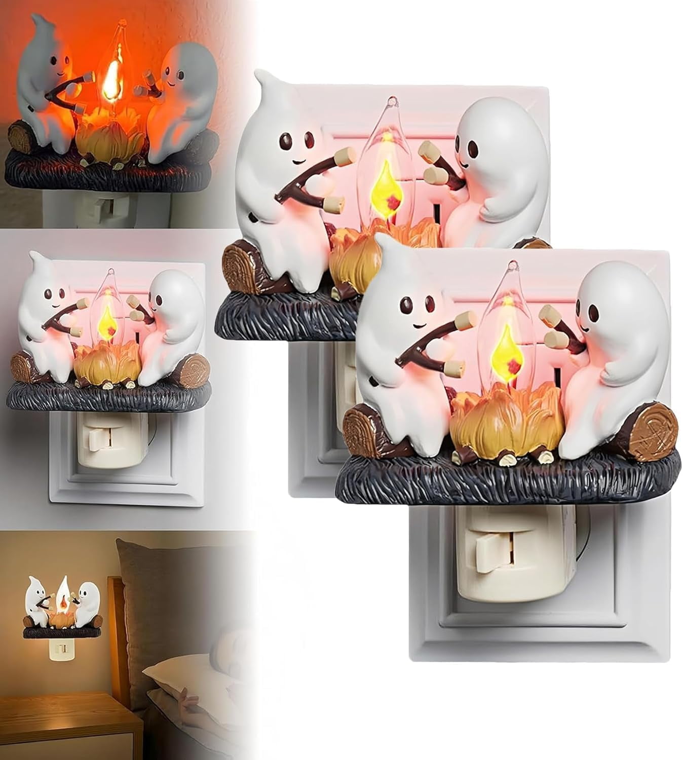 Ghost Campfire Flickering Night Light, Ghosts Campfire Flicker Flame ...