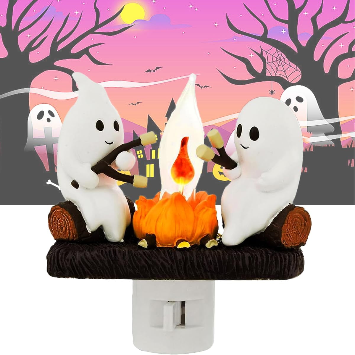 Ghost Campfire Flickering Night Light, Ghosts Campfire Flicker Flame ...