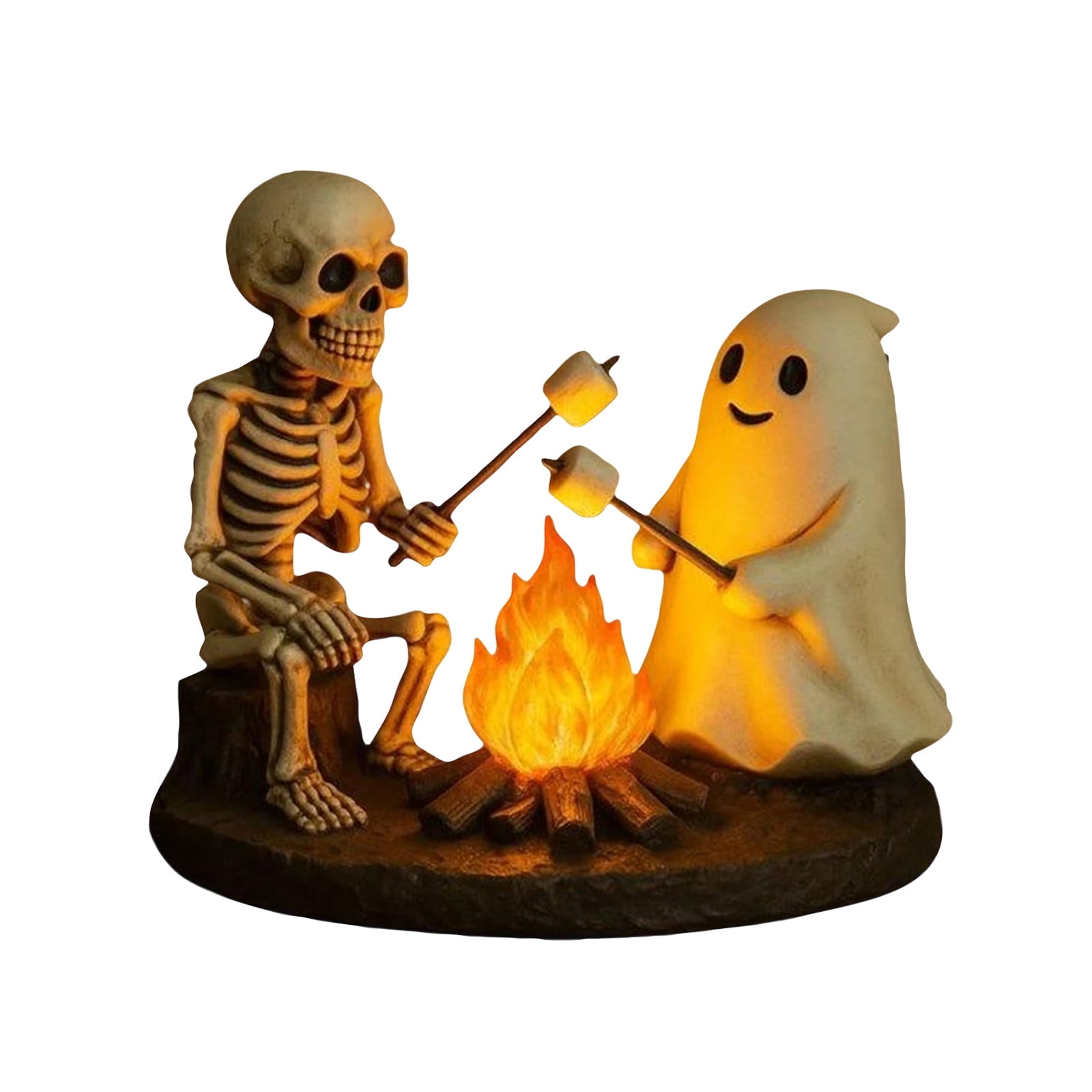 Ghost Campfire Flickering Nightlight, Ghost Roasting S'mores At ...