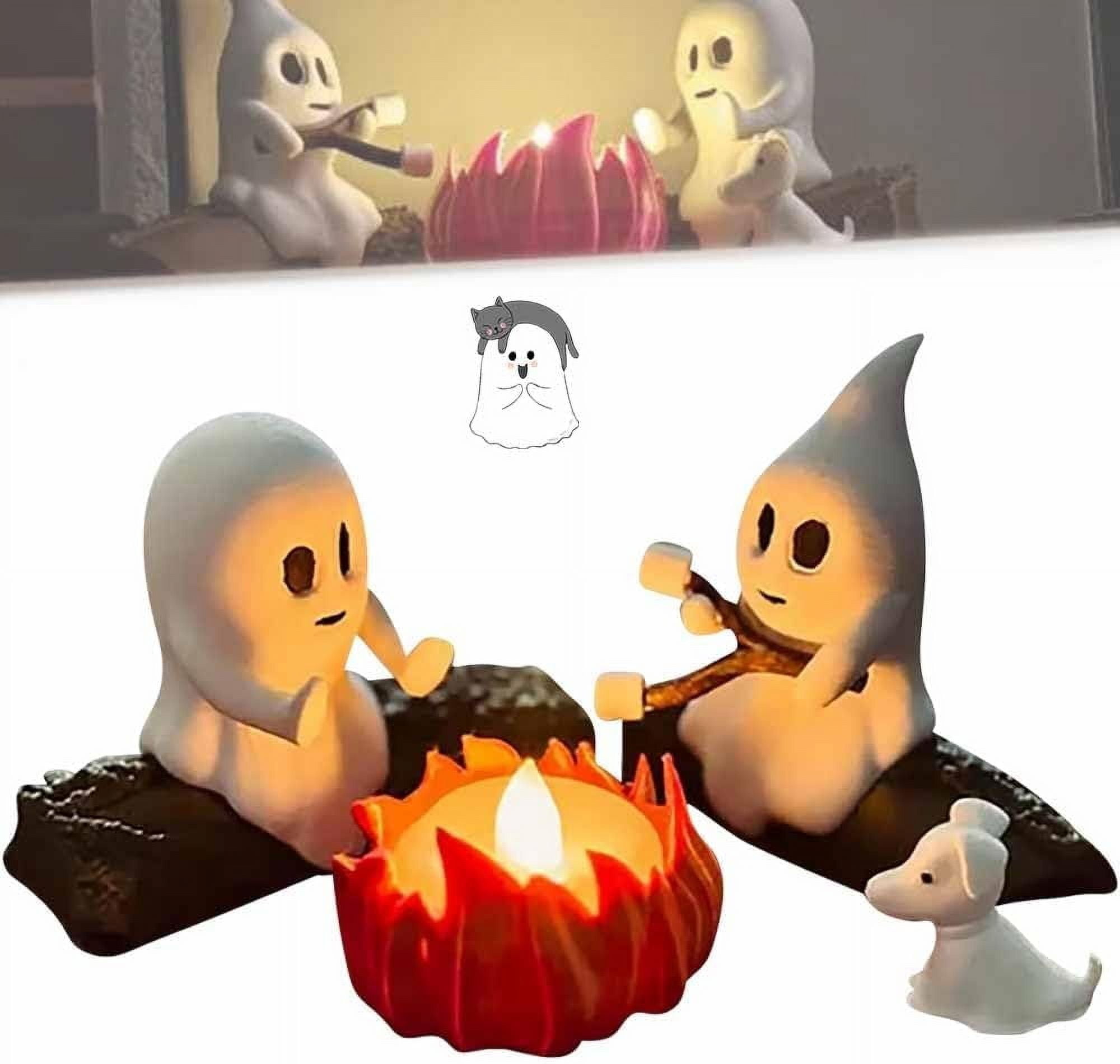 Ghost Campfire Gathering, Ghost Campfire Flickering Nightlight ...
