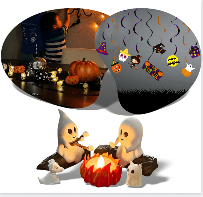 Ghost Campfire Gathering, Ghost Campfire Flickering Nightlight ...