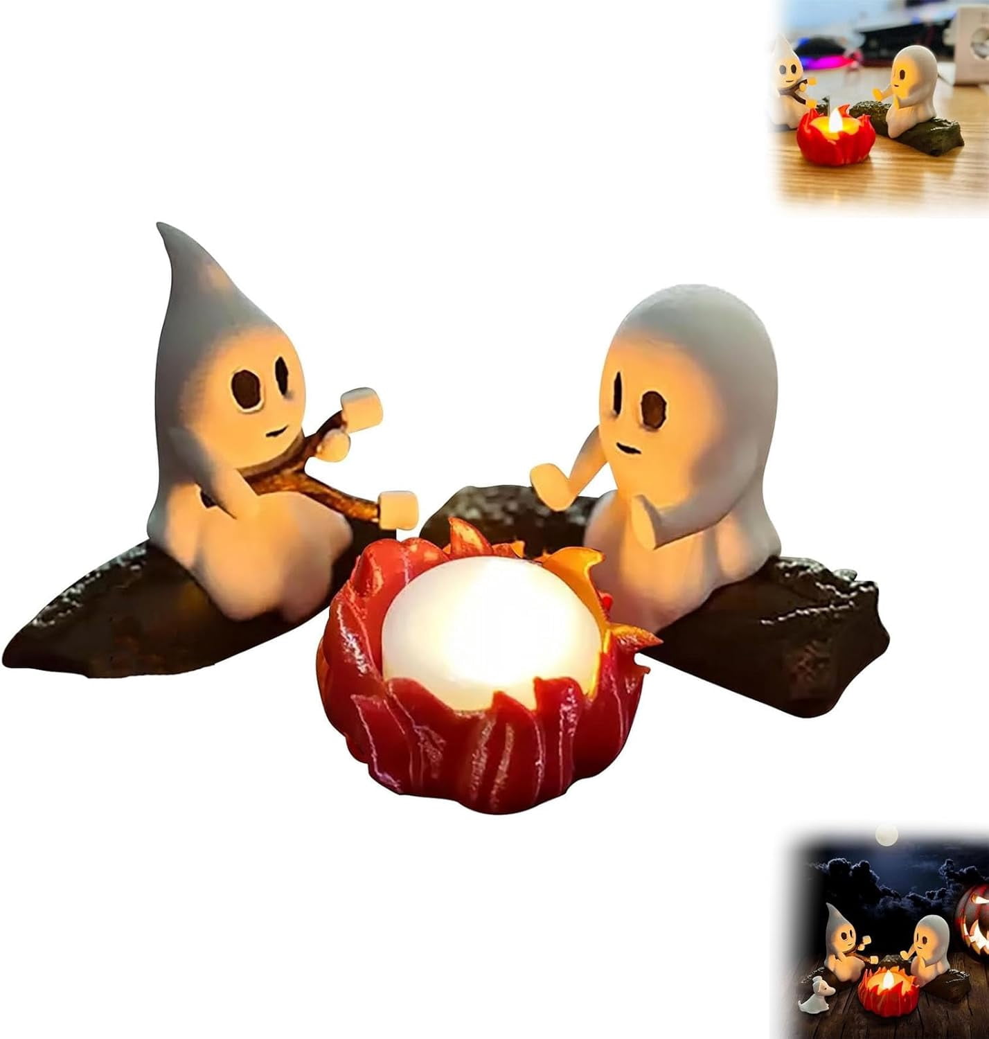 Ghost Campfire Gathering,Ghost Campfire Flickering Nightlight,Spirits ...