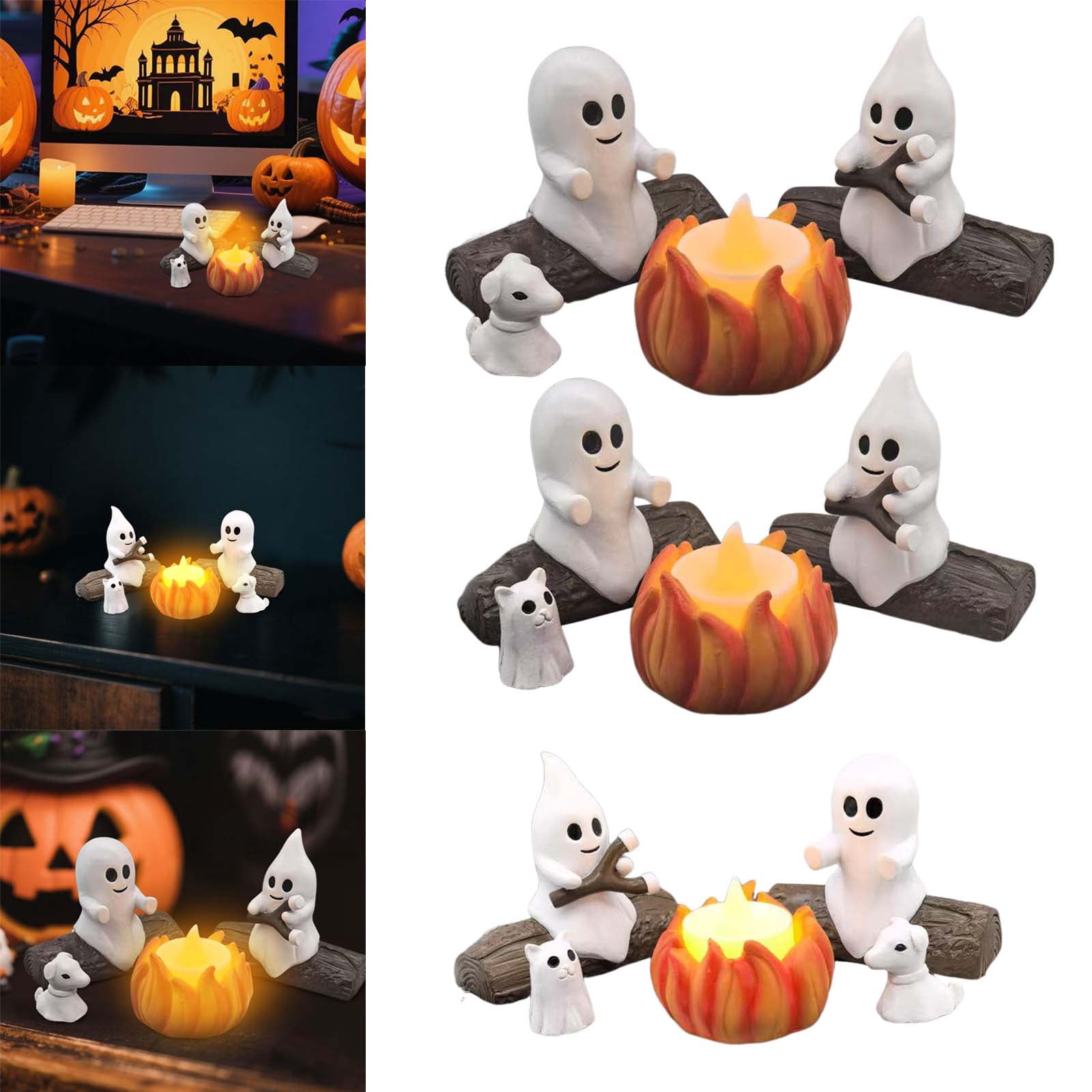 Ghost Campfire Gathering,Ghost Campfire Flickering Nightlight,Spirits ...