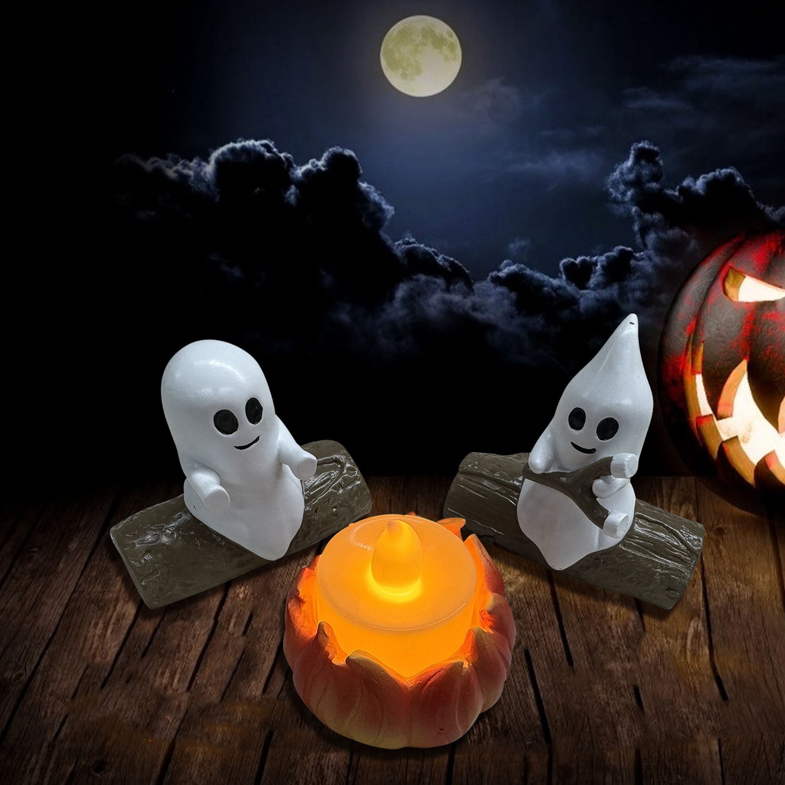 Ghost Campfire Gathering, Ghost Campfire Nightlight, Halloween ...