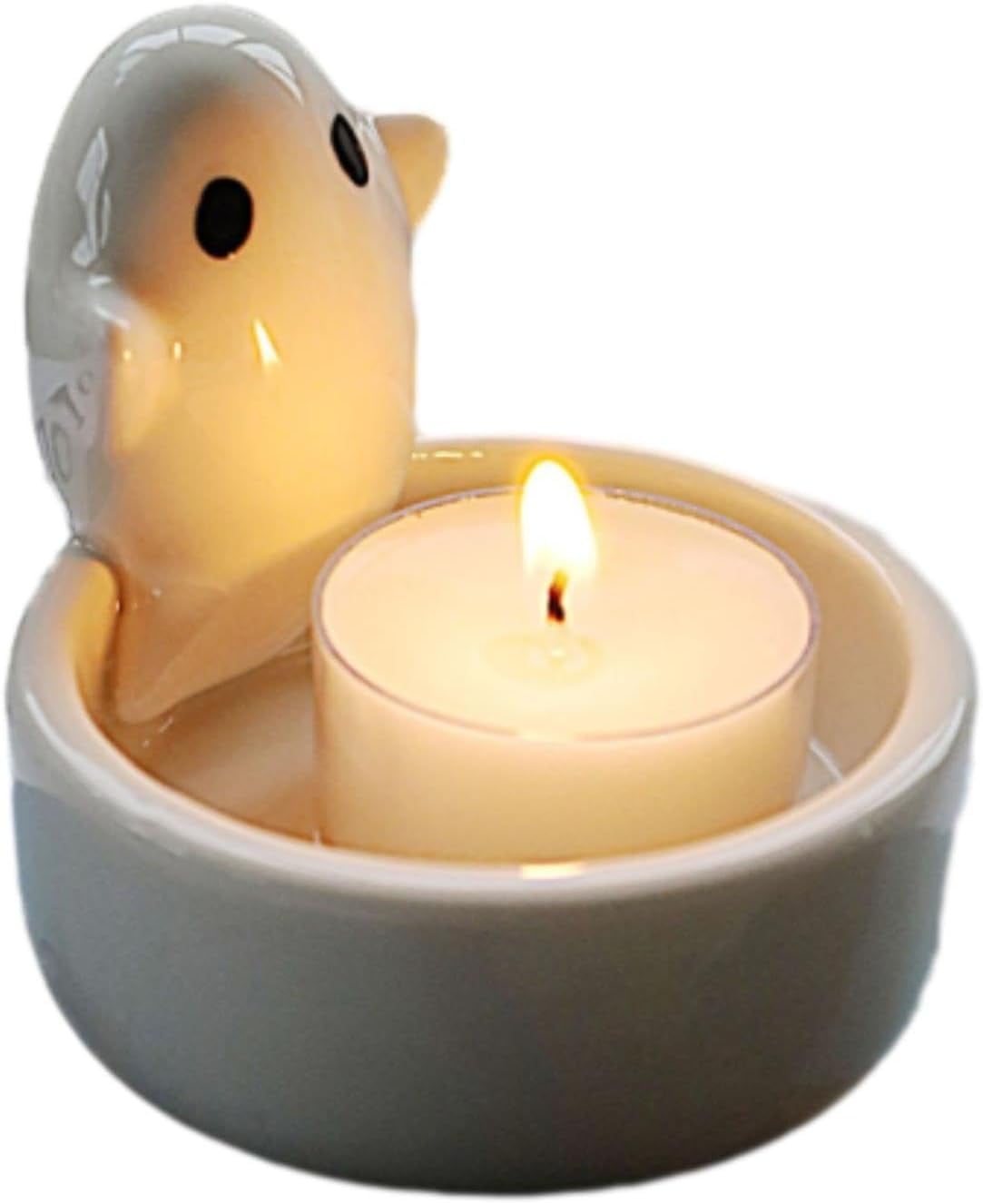 Ghost Candle Holder, Ghost Candle Holder Candle Lamps, Handmade Ceramic ...