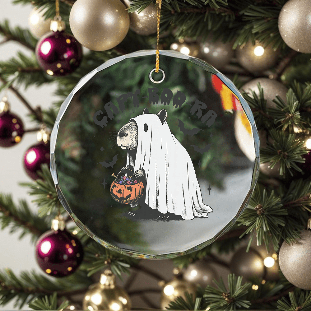 Ghost Capybara And Pumpkin Cappy Women Men Ornament, Keepsake Decor ...
