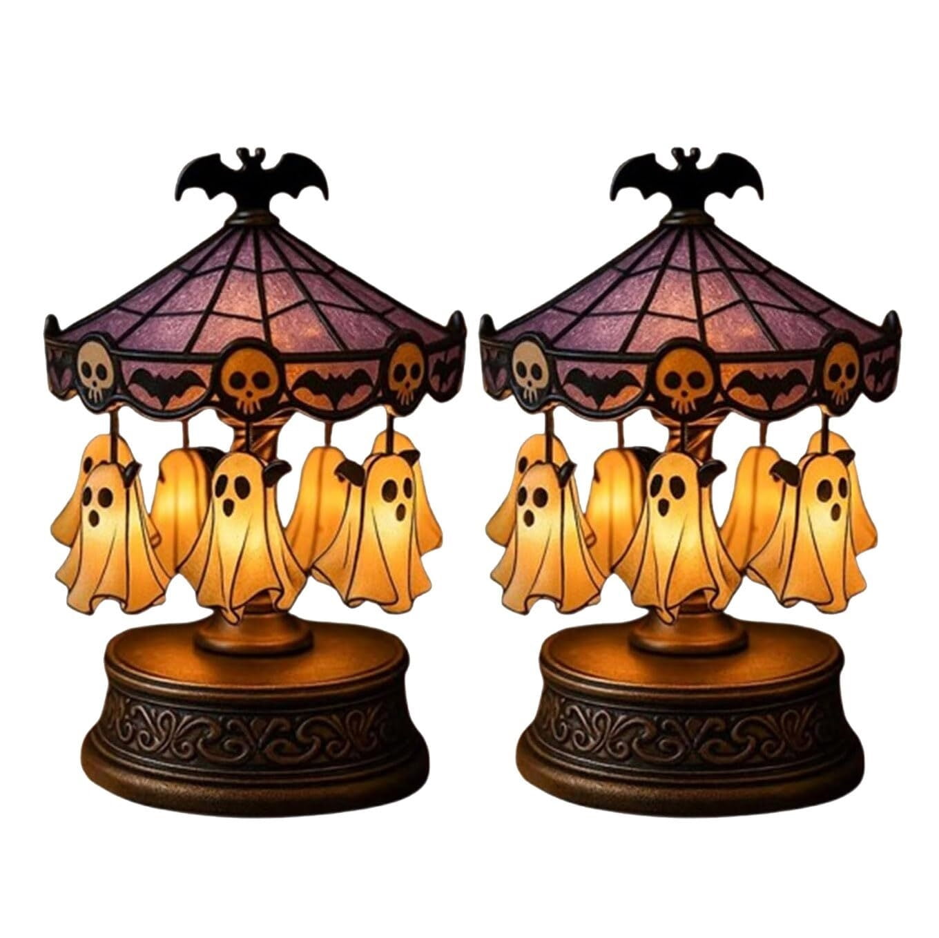 Ghost Carousel Lights, Ghost Night Light Up Kit, Halloween Spooky Ghost ...