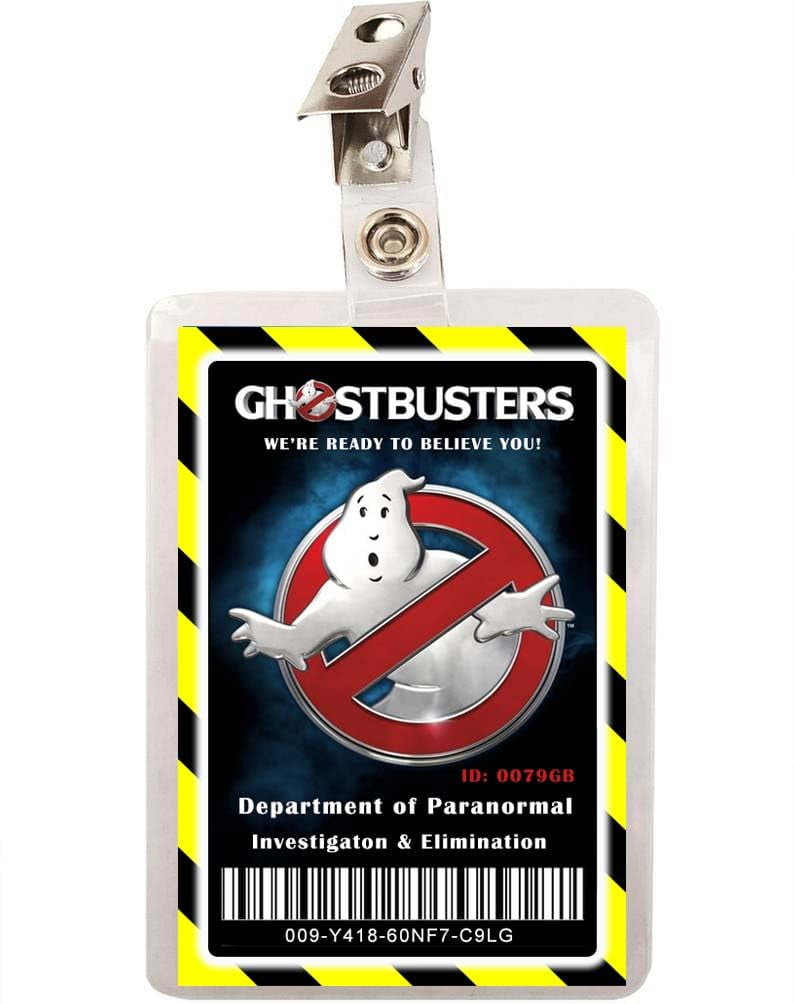Ghost Catchers Busters Movie ID Badge Name Tag - Walmart.com