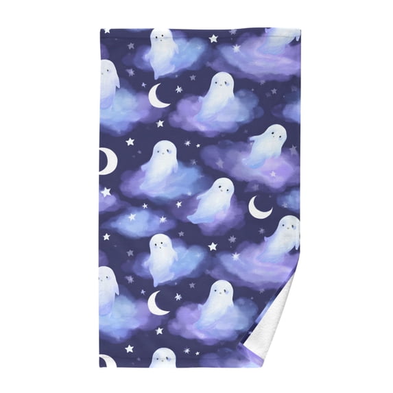 Ghost Cloud Night Bath Towel 100% Cotton Soft Thick High Absorbency ...