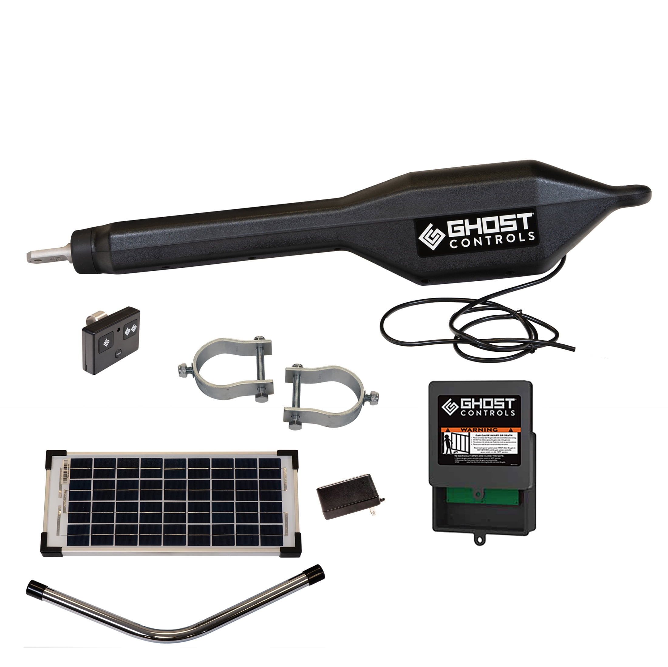 Ghost Controls Heavy-Duty Solar Powered Gate Opener Kit for Driveway ...