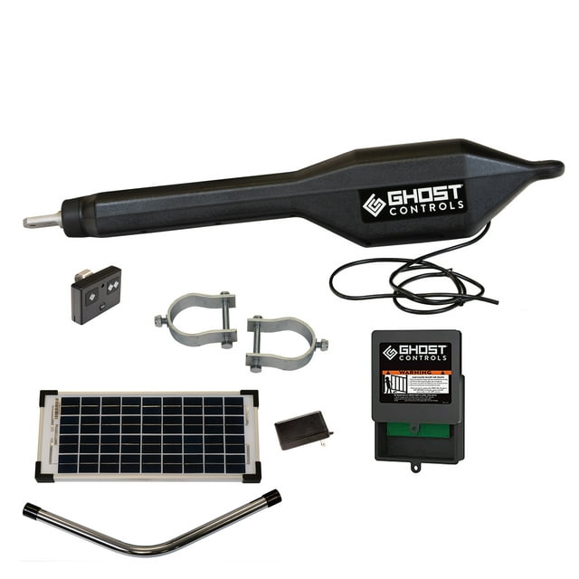 Ghost Controls Heavy-Duty Solar Powered Gate Opener Kit for Driveway ...