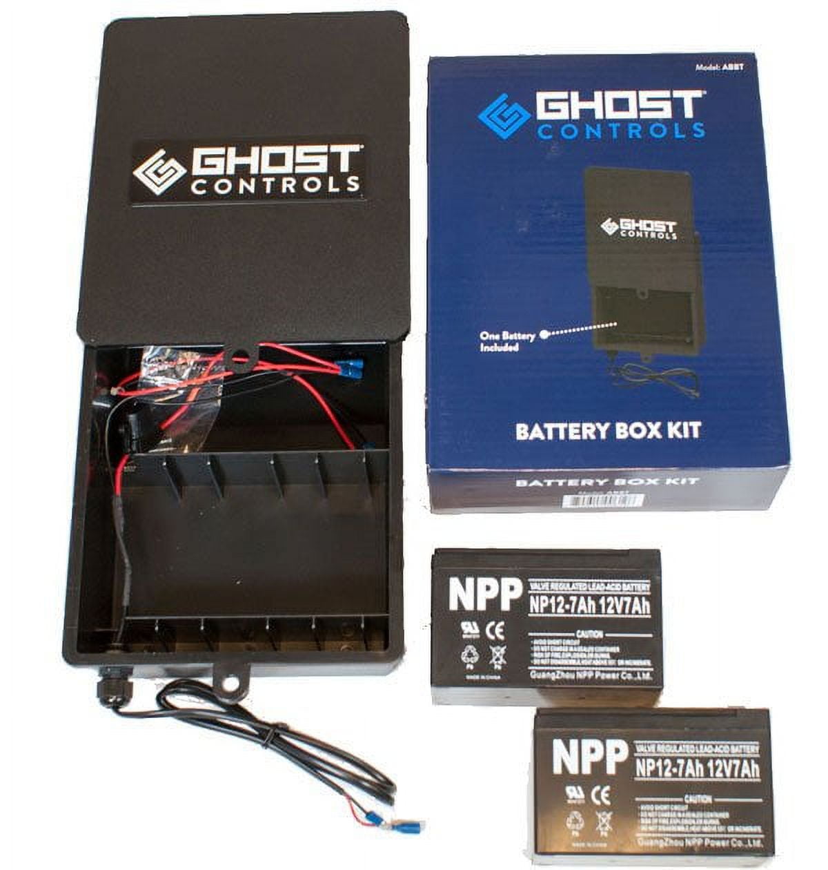 Ghost Controls® Weather-Resistant Battery Box Kit for Automatic Gate ...