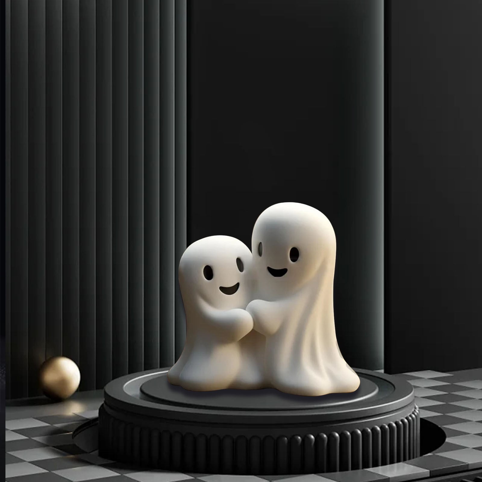 Ghost Decor Halloween Ghost BucketCharming Halloween Ghost Figurine Set ...
