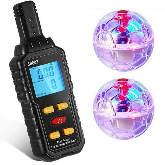Ghost Detection Kit EMF Meter with Motion Activated Cat Balls, Black ...