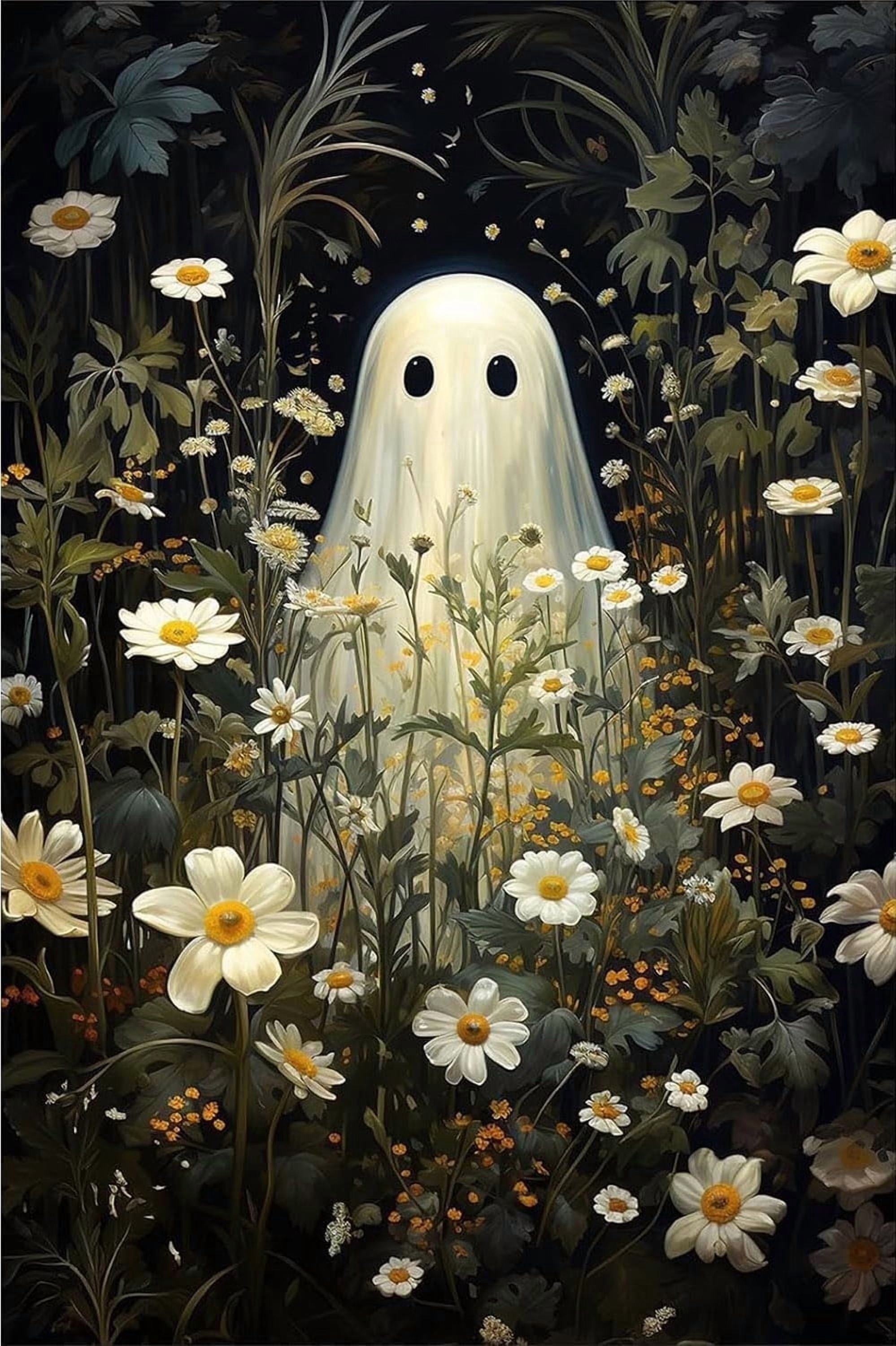 Ghost Diamond Art Painting Kits for Adults Beginners,5D DIY Halloween ...