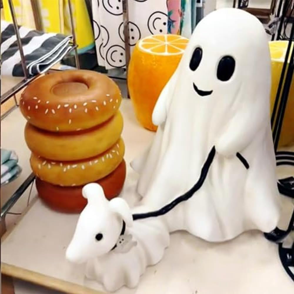 Ghost Dog,Ghost Walking Dog Statue,Halloween Ghost Walking Dog Statue ...