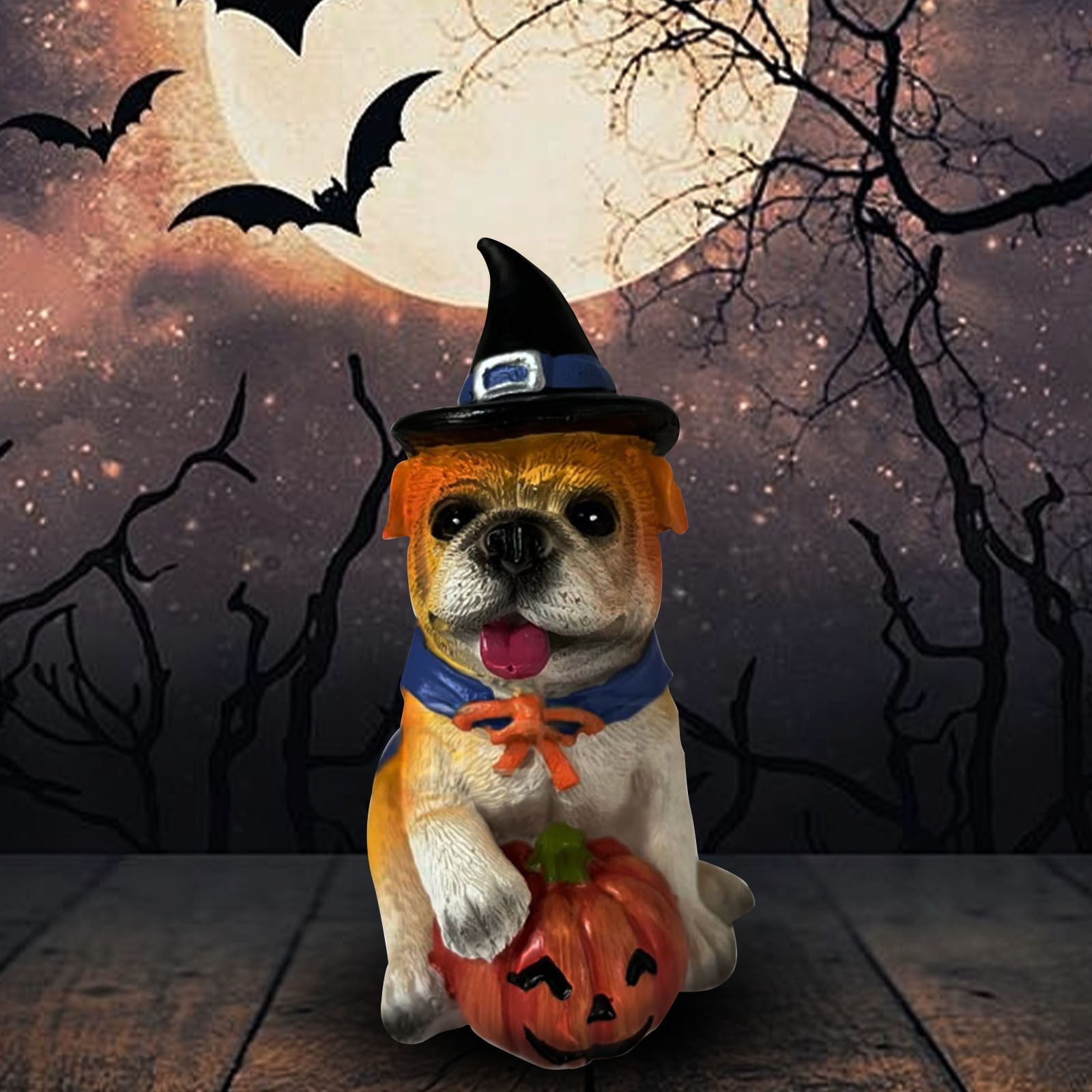 Ghost Dog Halloween Decoration, Resin Halloween Dog Ghost Decor Indoor ...