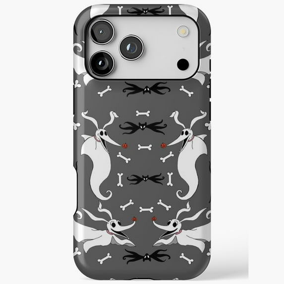 Ghost Dog Pattern Art Protective Case for iPhone 11 12 13 14 15 16 17 ...