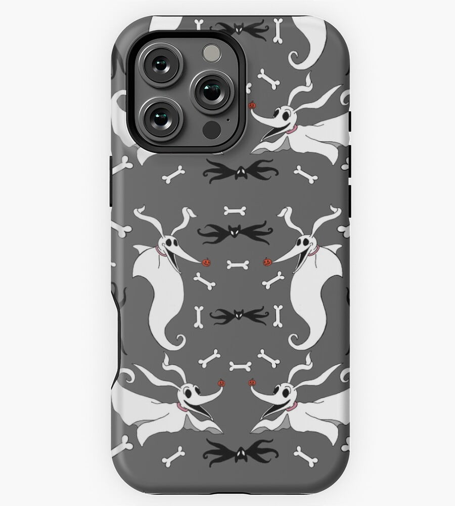 Ghost Dog Pattern Spooky Cute GA2148 Phone Case for iPhone 11 to 17 Pro ...