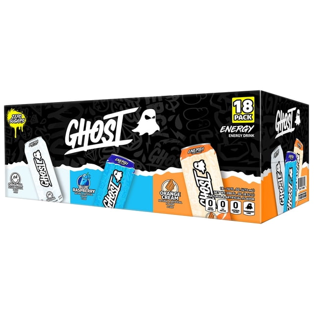 Ghost Energy Drink Variety Pack, 16 Fluid Ounce (Pack of 18) - Walmart ...
