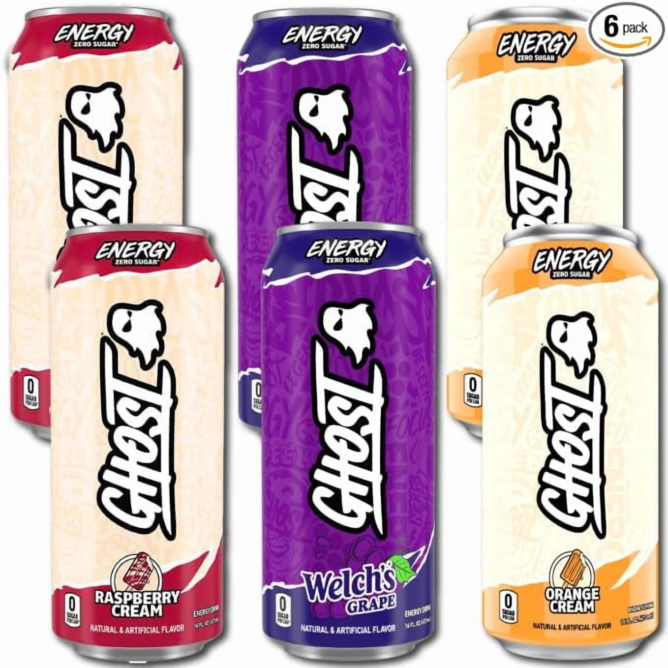 Ghost Energy Drink Variety Pack, Zero Sugar - 16 fl oz Cans (Pack of 6 ...