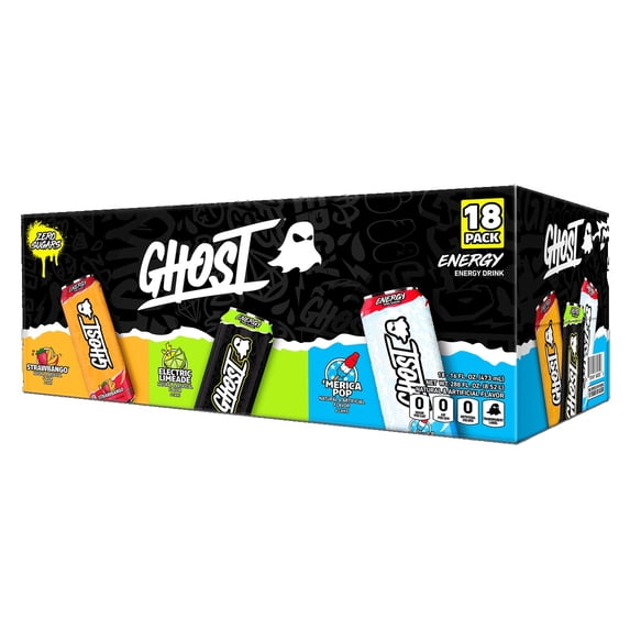 Ghost Energy Drink, Zero Sugar, Variety Pack, 16 Fluid Ounce (Pack of ...