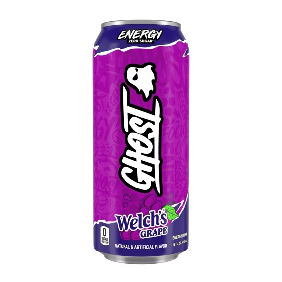 Ghost Energy Welch's Grape Energy Drink - 16 fl oz Can - Walmart.com