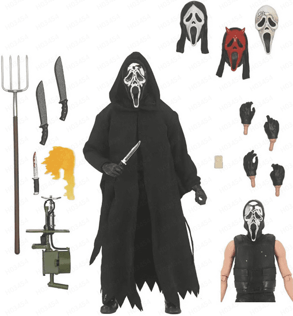Ghost Face – 8” Clothed Action Figure – Ghost Face - Walmart.com
