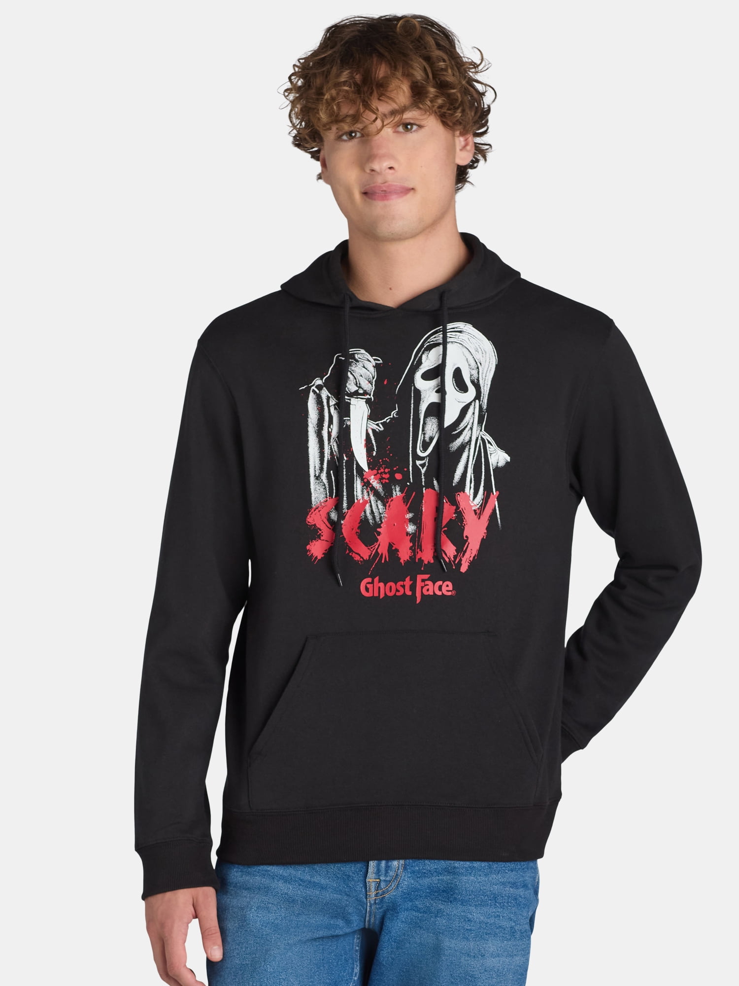 Ghost Face Men's and Big Men’s Graphic Hoodie, Sizes XS-3XL - Walmart.com