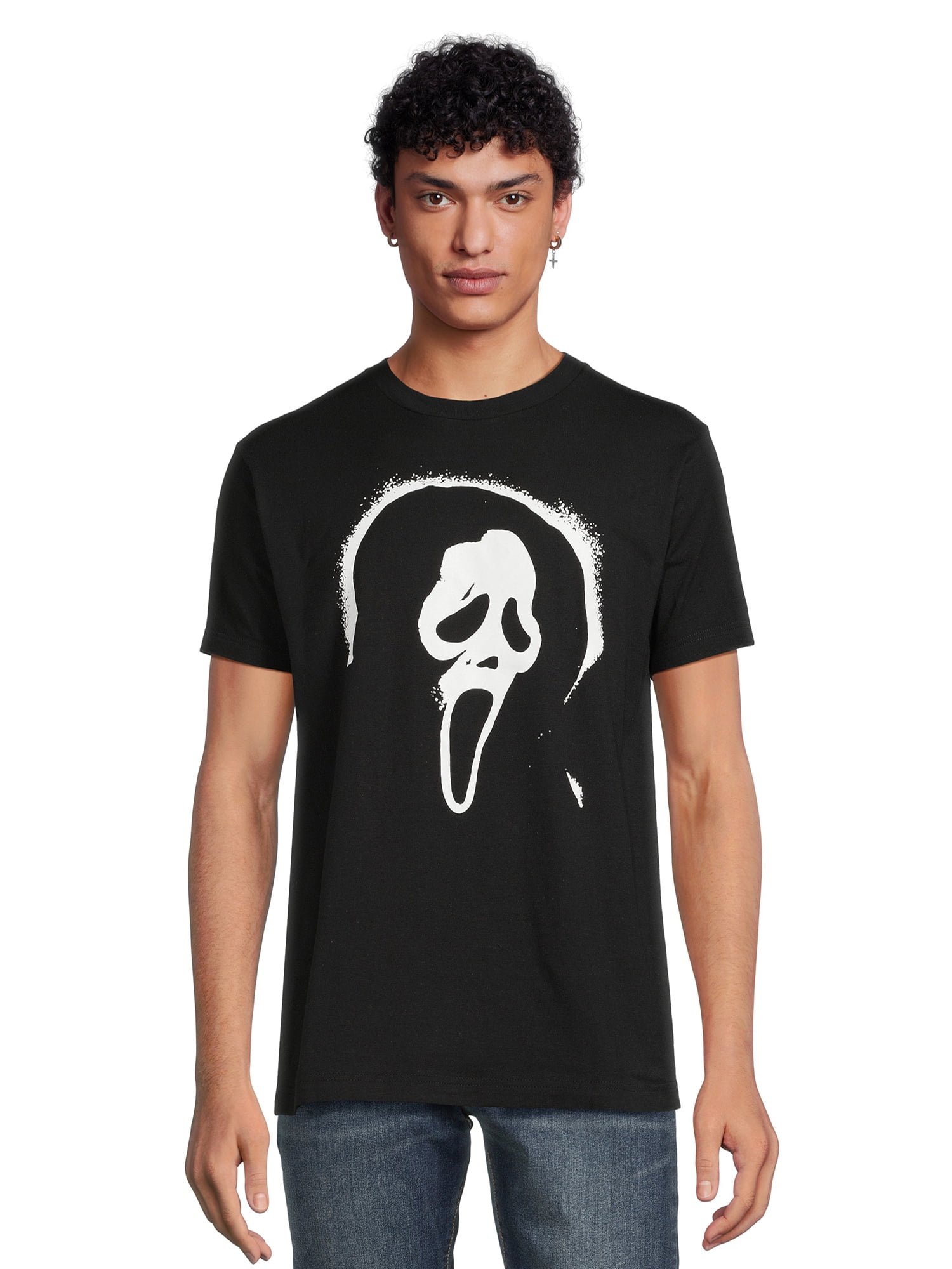 Ghostface Men's Graphic Tee, Sizes S-3XL, 100% Cotton, Glow-in-the-Dark, Relaxed Fit - Walmart.com