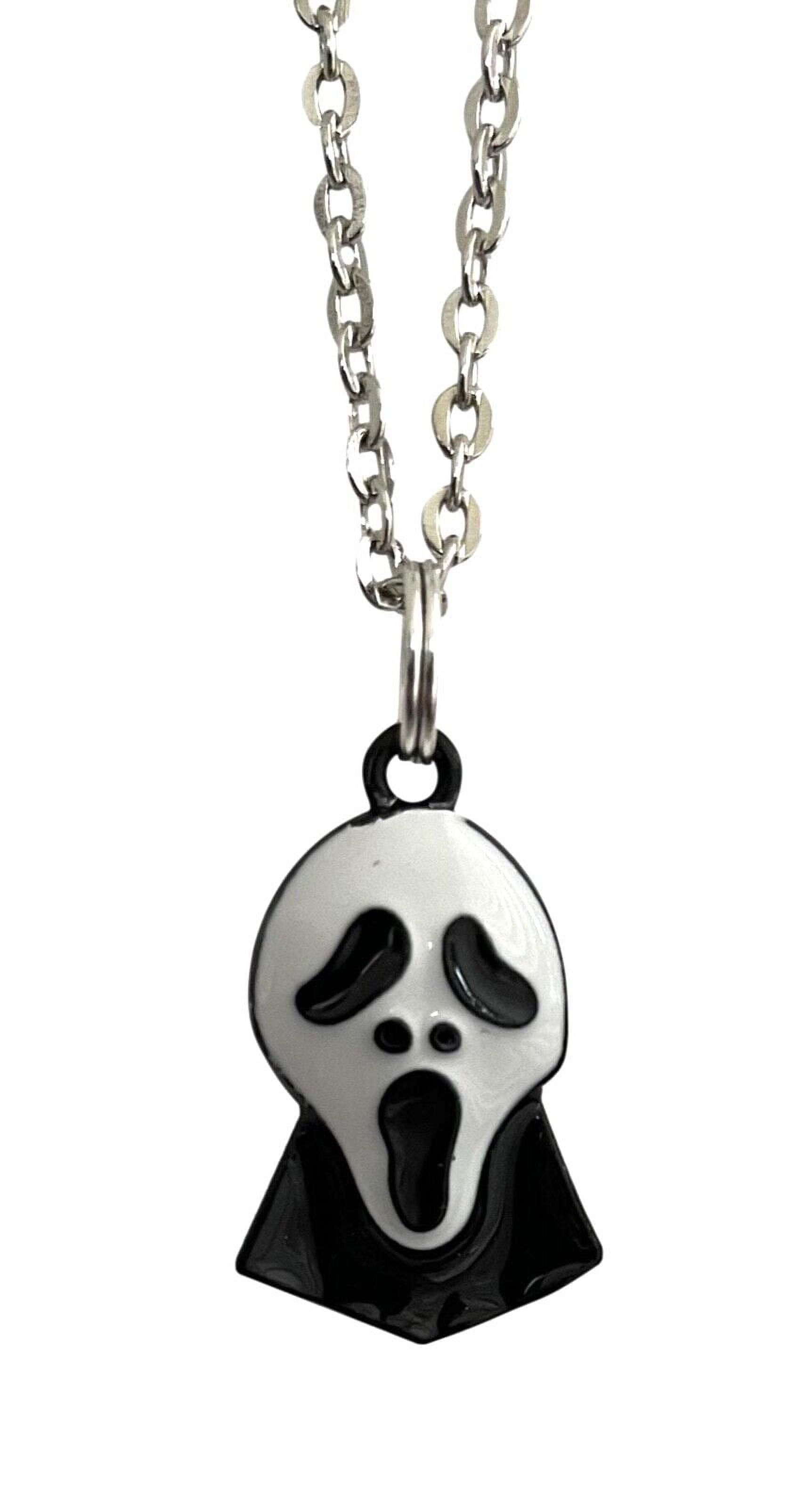 Ghost Face Necklace Scream Themed Pendant - Walmart.com