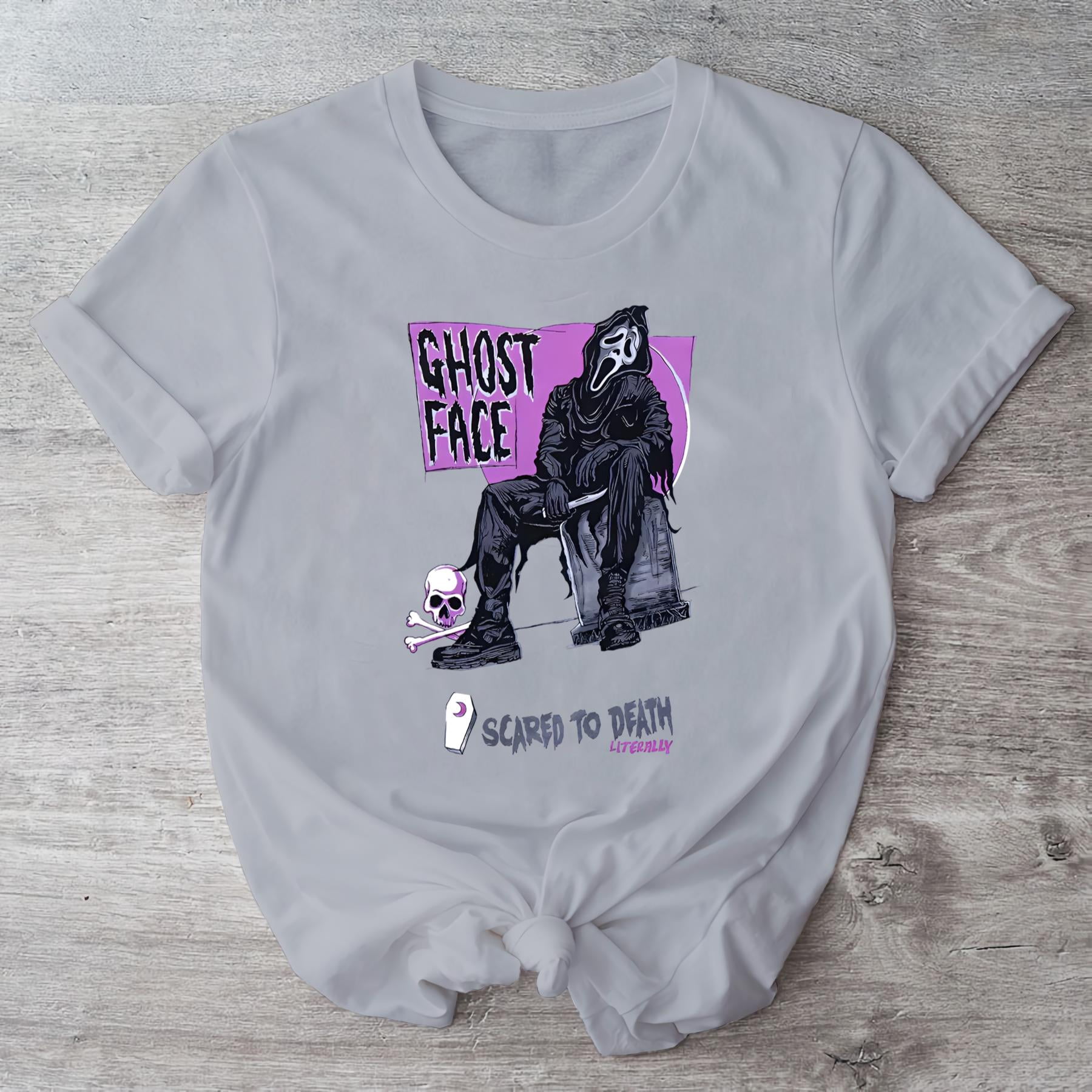 Ghost Face Scared To Death T-shirt-TH16766 - Walmart.com